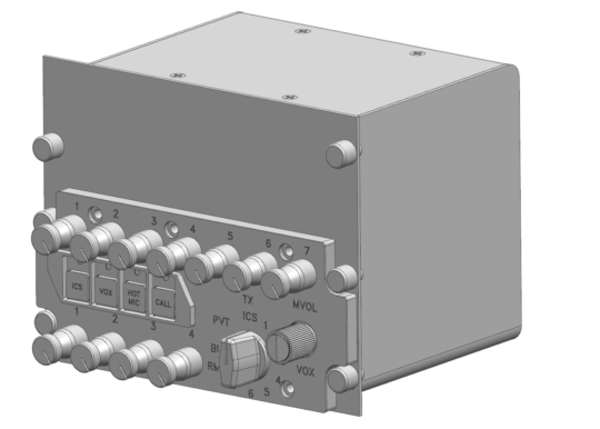 UH-60 Intercommunication Systems (ICS) Panel - Bugeye Technologies